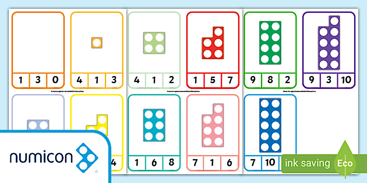 Numicon Shape Counting Peg Matching Game (Teacher-Made)